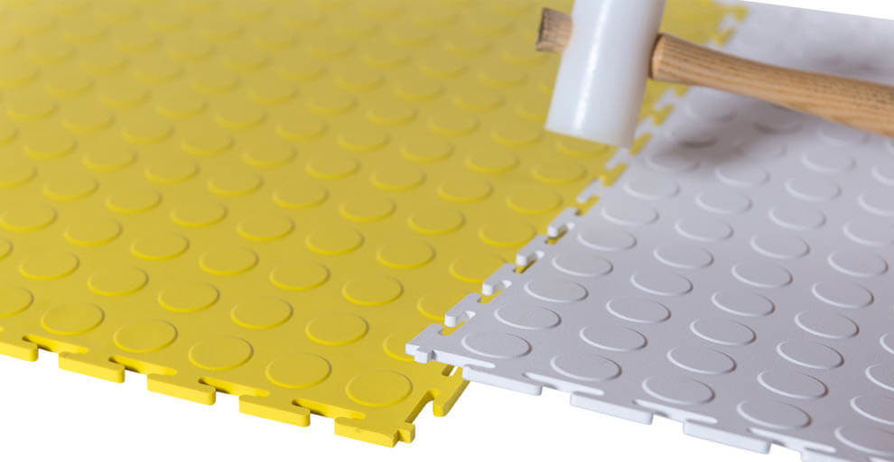 Coin Pattern Flooring - SupraTile Interlocking Floor Tiles